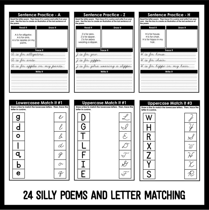 Cursive Handwriting Practice: Workbook With Alphabet Letters (138 Pages ...