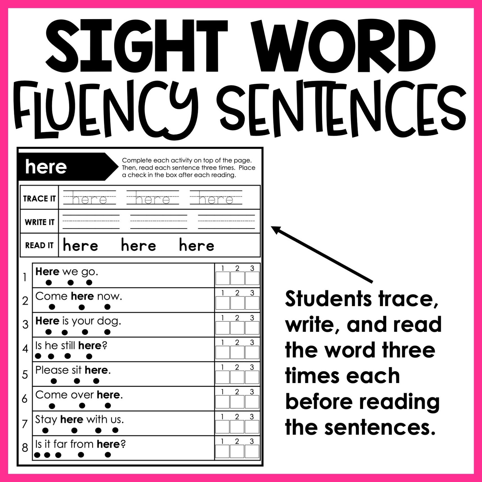 Pre-primer Preschool Sight Words Reading | Beginning Phonics Sounds ...