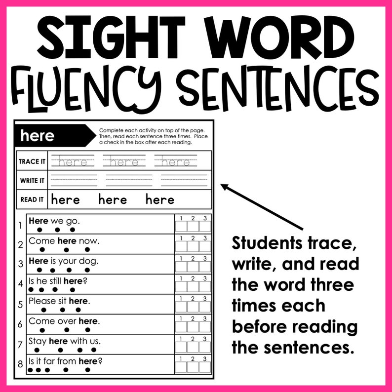Pre-primer Preschool Sight Words Reading | Beginning Phonics Sounds ...