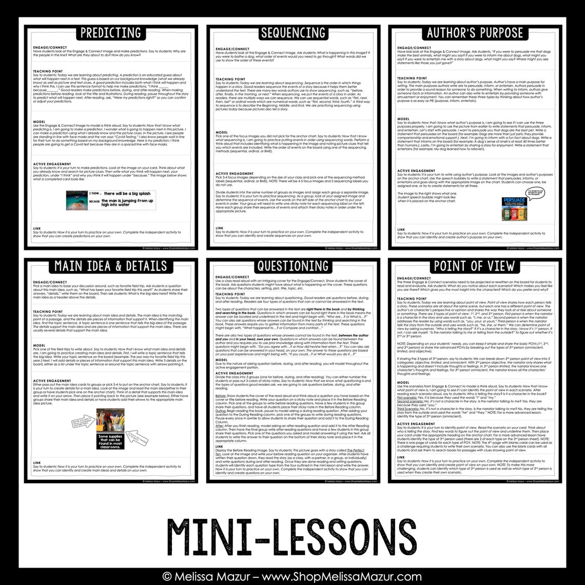 Reading Comprehension Anchor Charts - Interactive Anchor Charts ...