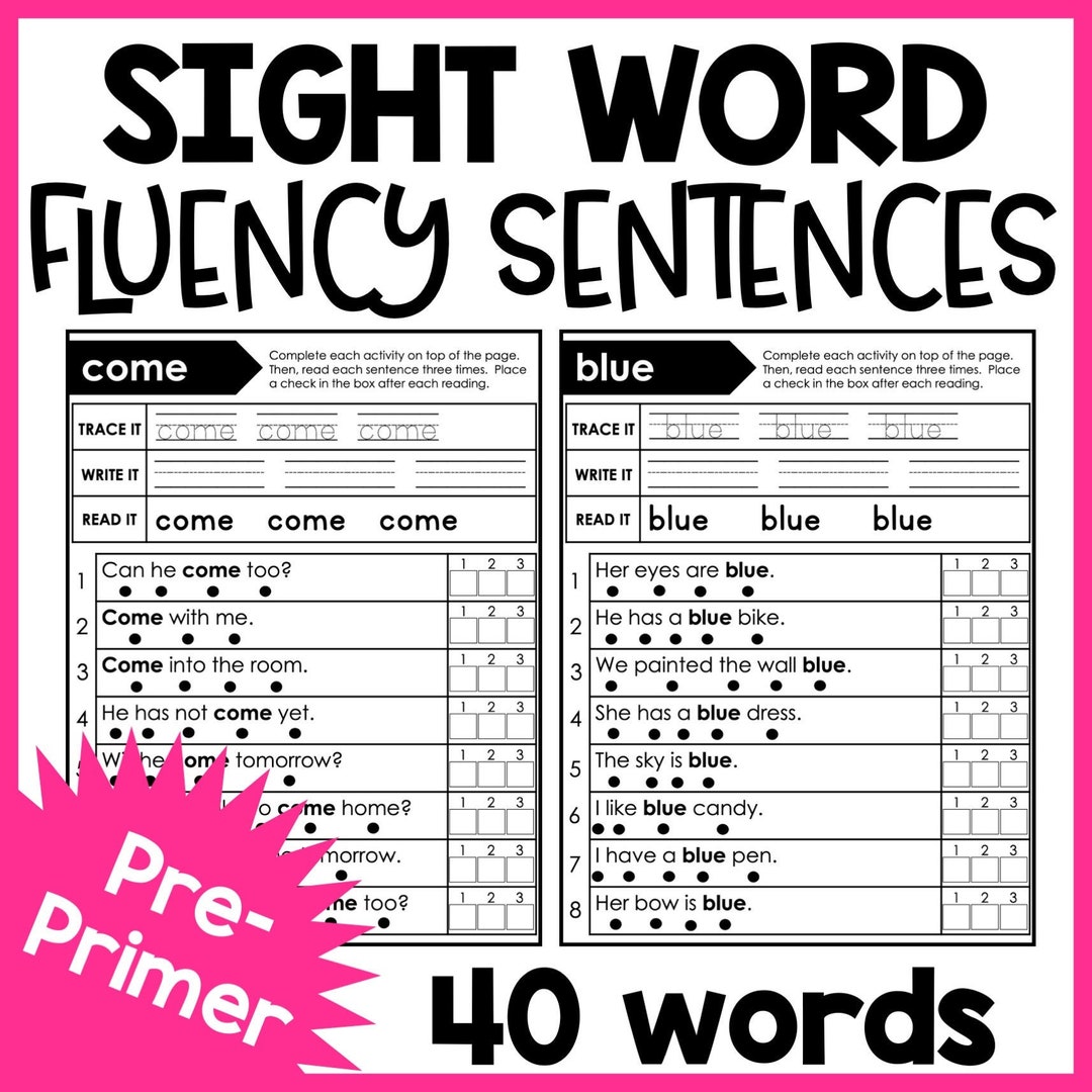Pre-primer Preschool Sight Words Reading | Beginning Phonics Sounds ...
