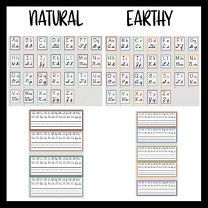 Cursive & Print Alphabet Posters: Classroom Decor (digital Download) - Etsy