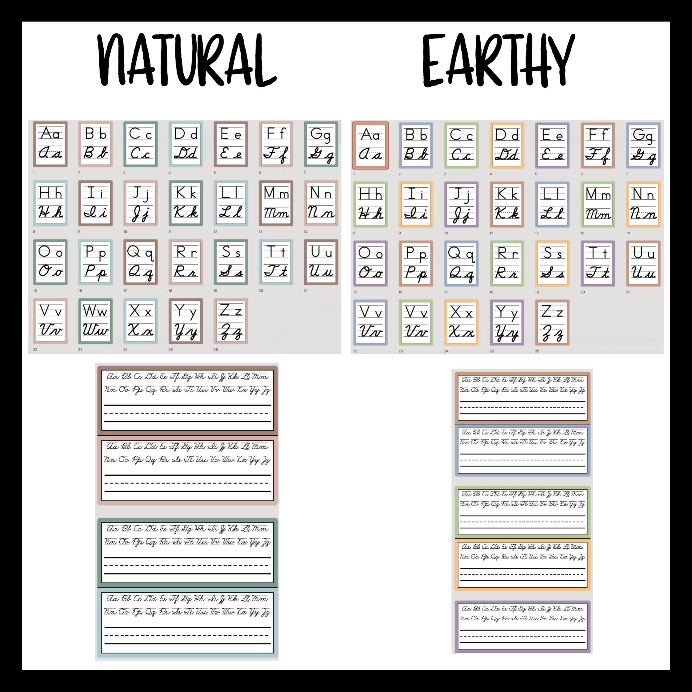 Cursive Posters | Alphabet Posters | Cursive Alphabet | Cursive ...