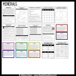 Rocks and Minerals Science Unit | Science Reading Passages, Task Cards ...