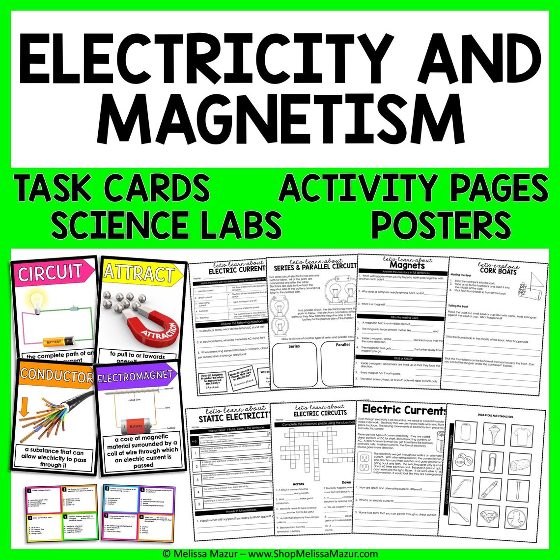 Electricity and Magnetism Science Unit | Science Reading Passages, Task ...