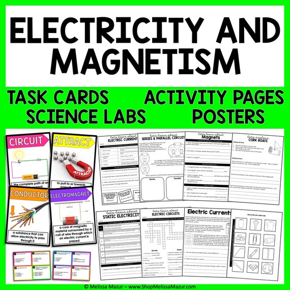 Electricity and Magnetism Science Unit Science Reading - Etsy
