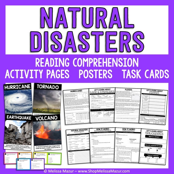 Natural Disasters Science Unit Science Reading Passages - Etsy