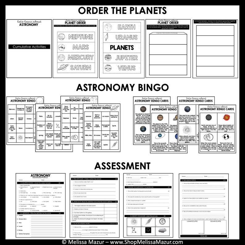 Astronomy Space Science Unit | Science Reading Passages, Task Cards ...
