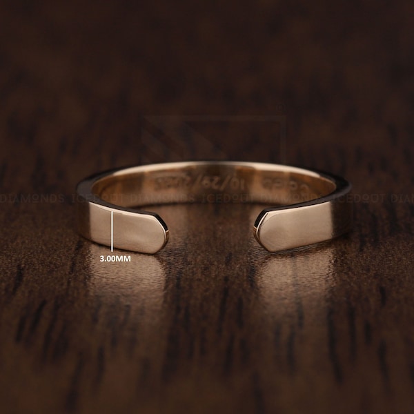 Open Band Ring Plain - Etsy