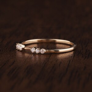 Open Wedding Band Notch Wedding Band Vintage Matching Band Spacer Band ...