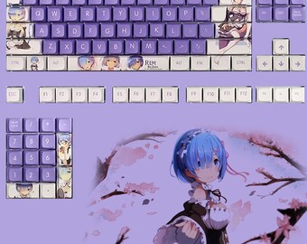 Rem Re Zero Keycaps - Etsy