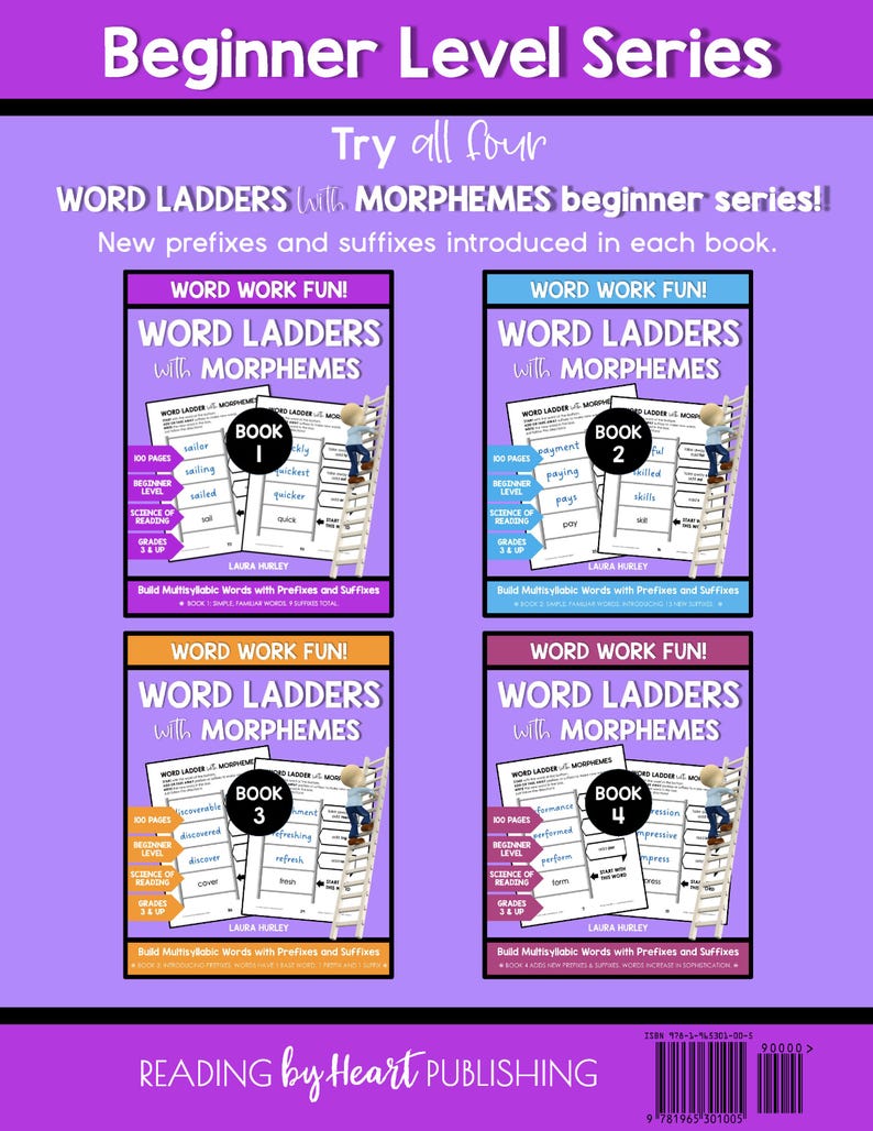 Word Ladders With Morphemes 1: Word Work Fun - Build Multisyllabic ...