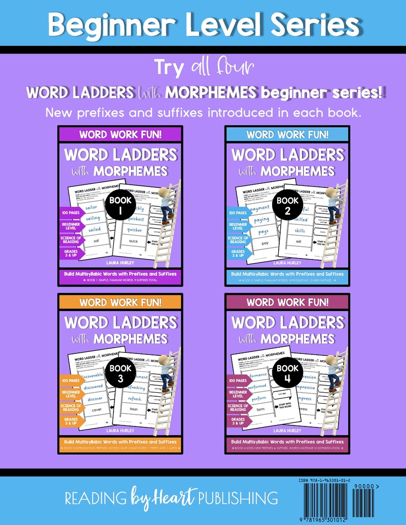 Word Ladders With Morphemes 2: Word Work Fun - Build Multisyllabic ...