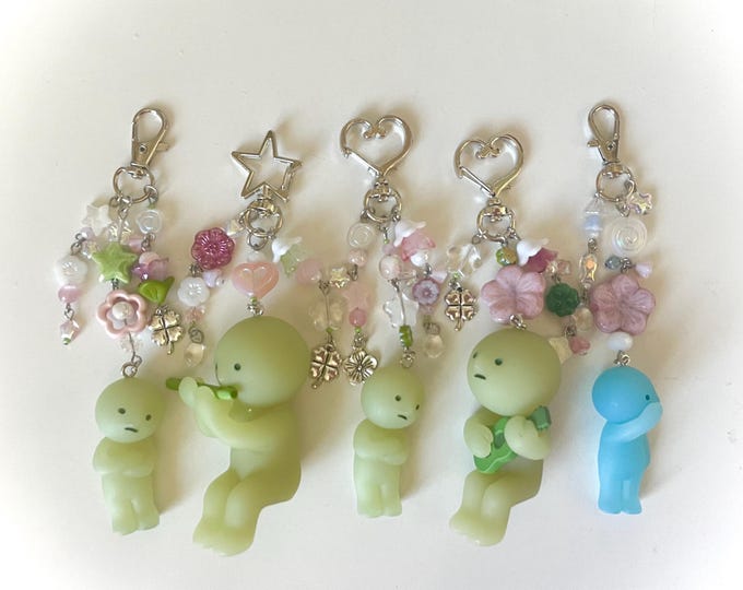 SMISKI Keychains Phone Charm Beaded Trinkets Authentic Figures Handmade ...