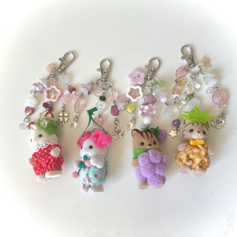 Calico Cat Keychain - Etsy