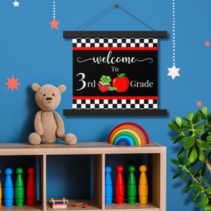 Welcome 3rd Grade Sign | Welcome Classroom Sign | Welcome Back to ...