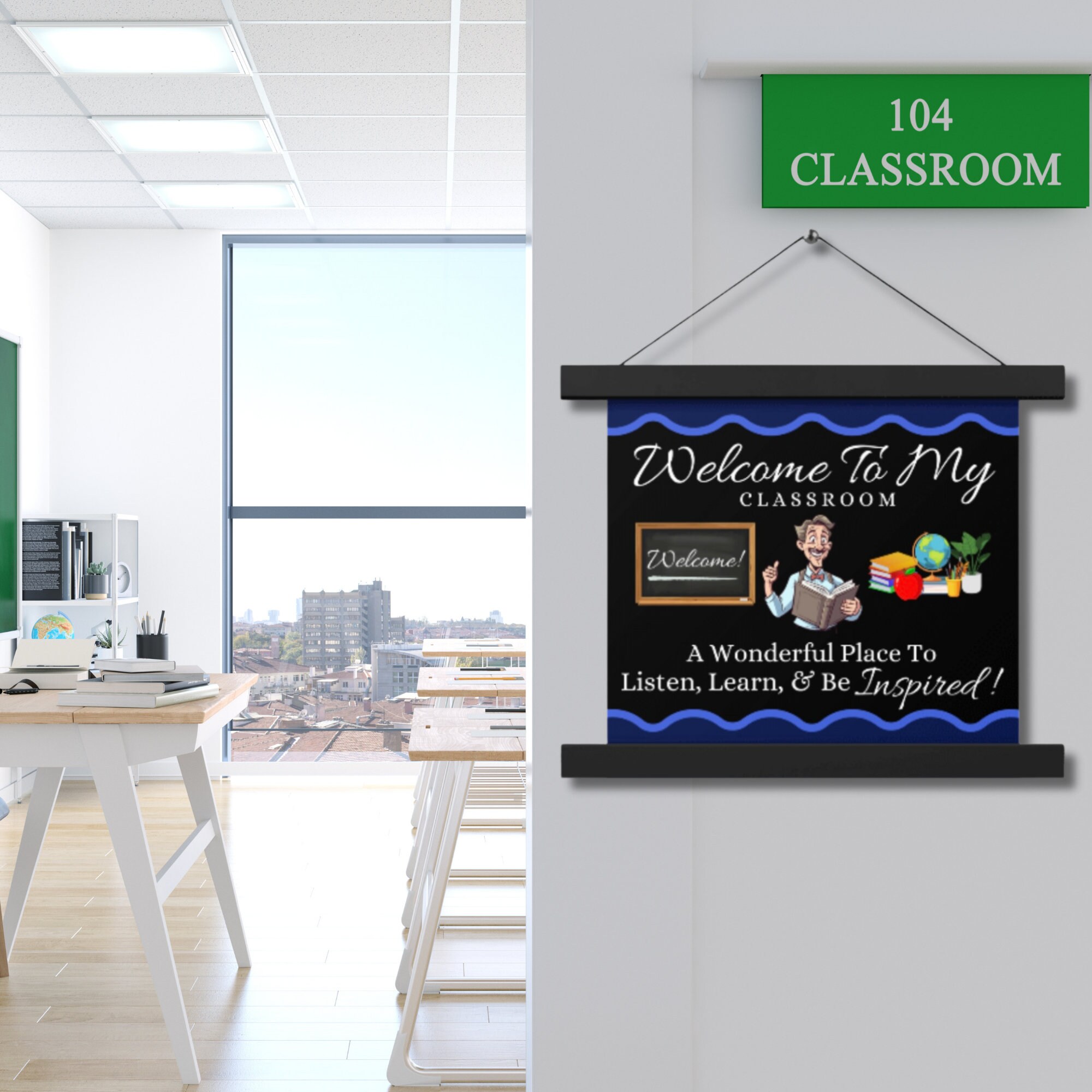 Welcome to My Classroom Sign #5 | Teacher Sign Men | Teacher Sign ...