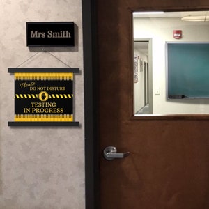 Testing in Progress Door Sign #3 | Please Do Not Disturb Sign | Do Not ...
