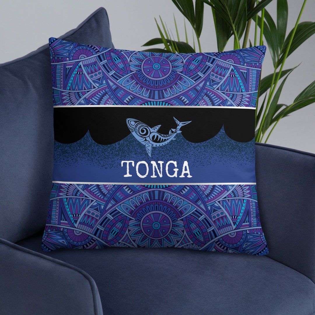 Tonga Gift Pillow Tonga Travel Memento Tonga Home Decor Tonga Travel ...