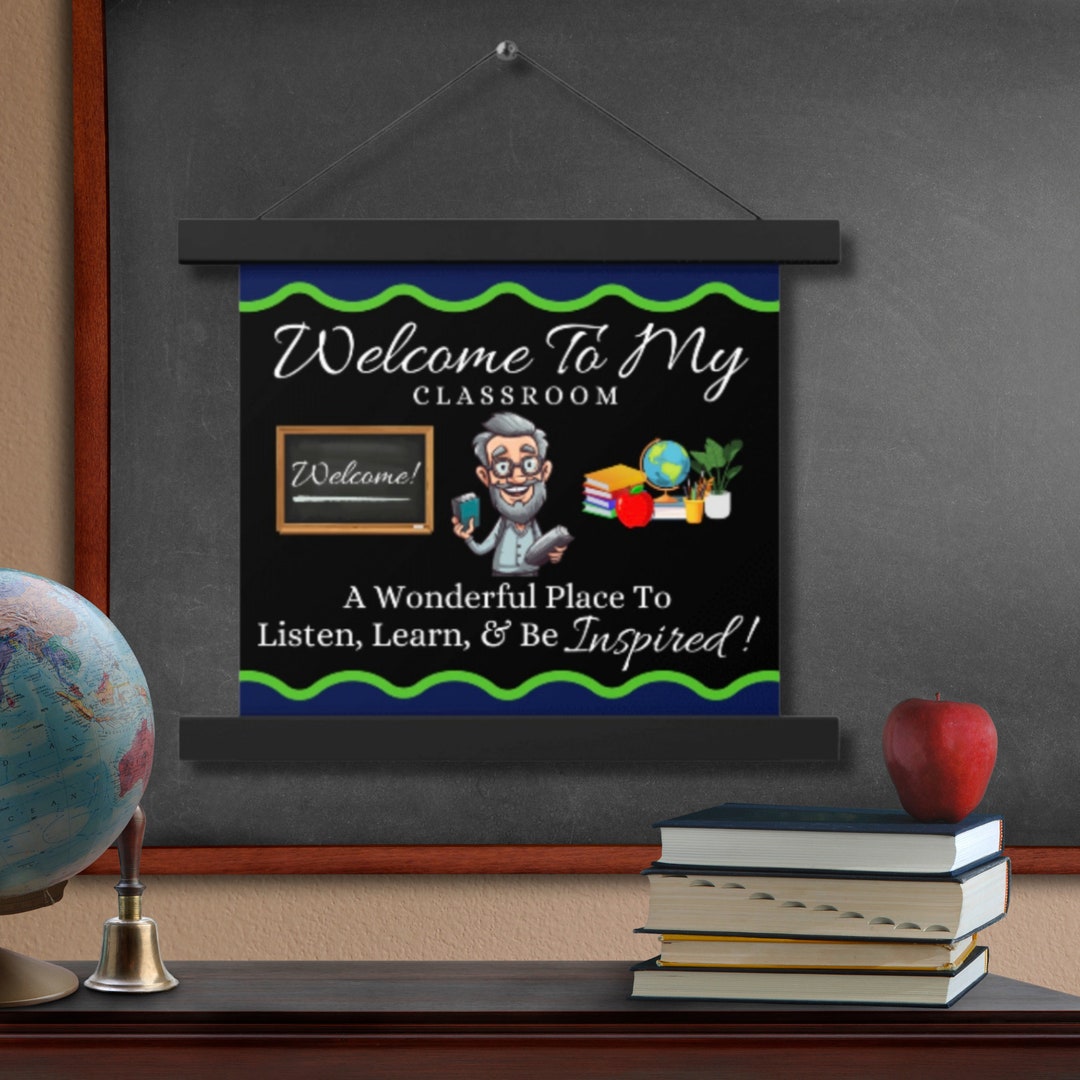 Welcome to My Classroom Sign 8 Teacher Sign Men Teacher Sign Science ...