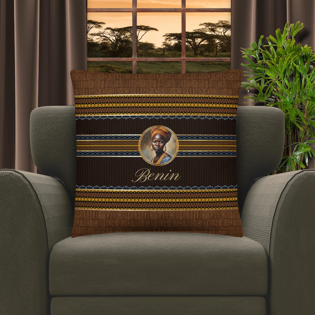 Benin Gifts | Benin Art | Benin Print | Benin Pillow | Beninois Gifts ...