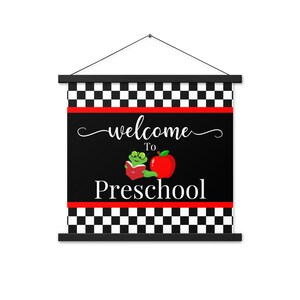 Welcome Preschool Sign Welcome Classroom Sign Welcome Back to School ...