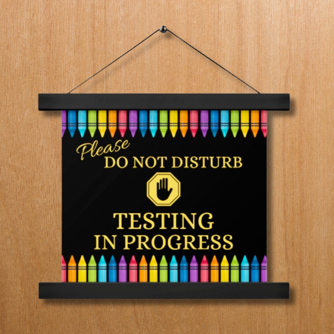 Testing in Progress Door Sign #2 | Please Do Not Disturb Sign | Do Not ...