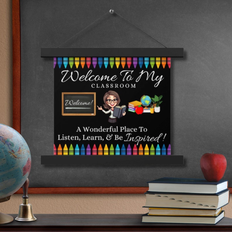 Welcome to My Classroom Sign 4 Teacher Sign for Door Classroom Sign for ...