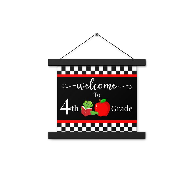 Welcome 4th Grade Sign Welcome Classroom Sign Welcome Back to School ...