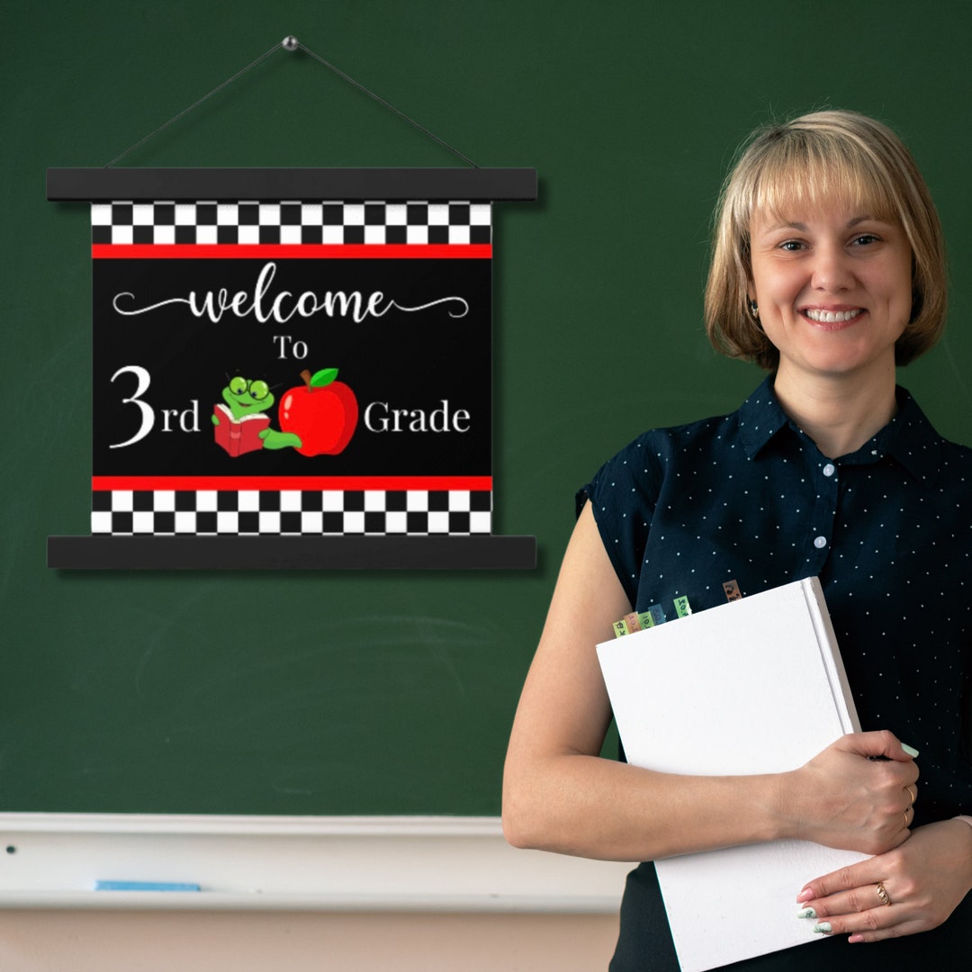 Welcome 3rd Grade Sign | Welcome Classroom Sign | Welcome Back to ...