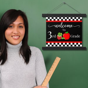 Welcome 3rd Grade Sign | Welcome Classroom Sign | Welcome Back to ...