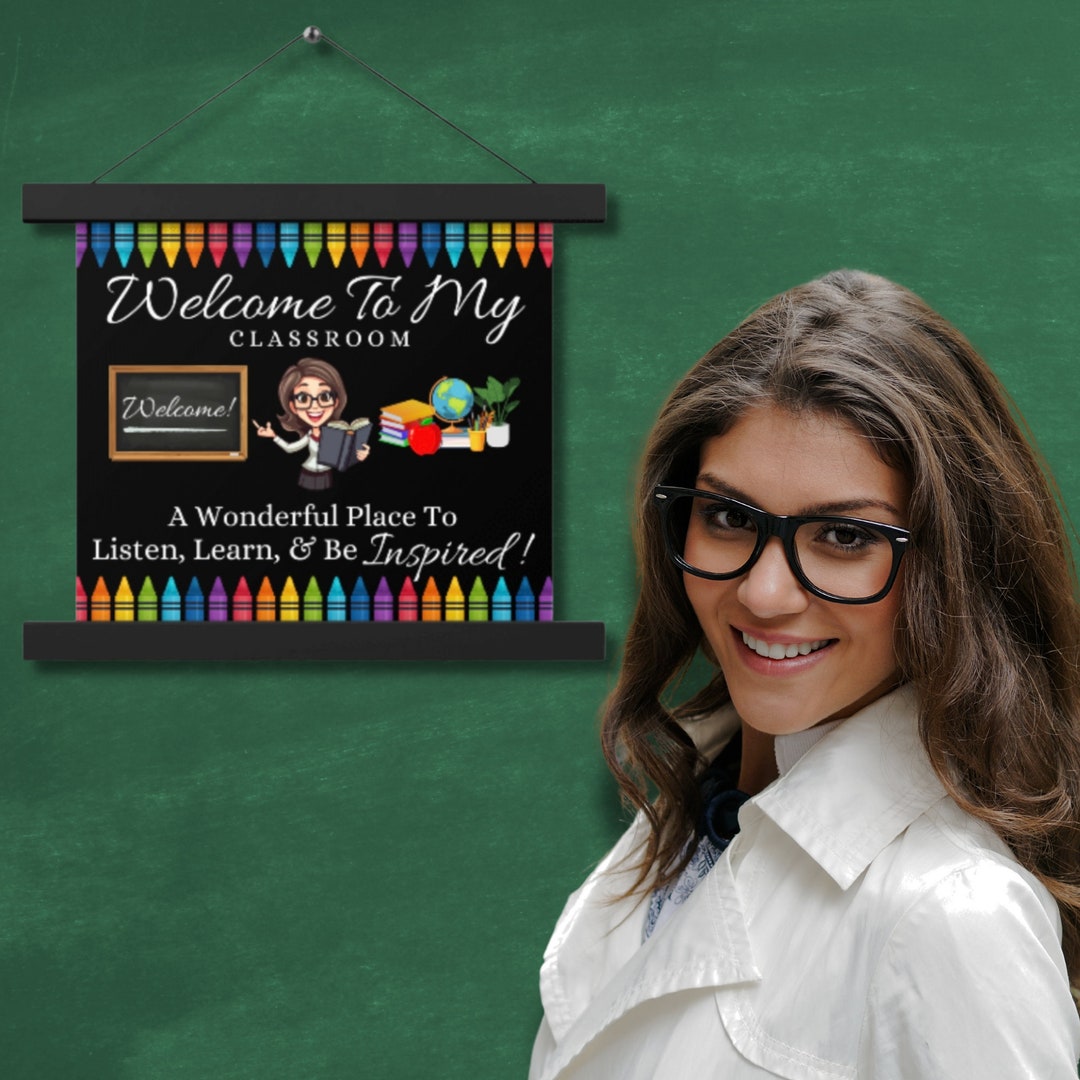 Welcome to My Classroom Sign #4 | Teacher Sign for Door | Classroom ...