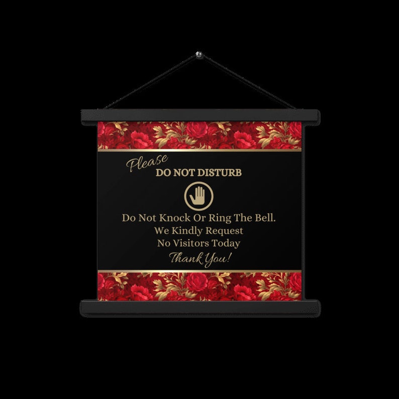 Do Not Disturb Sign 5 Do Not Knock Sign Do Not Ring Doorbell Sign Do ...