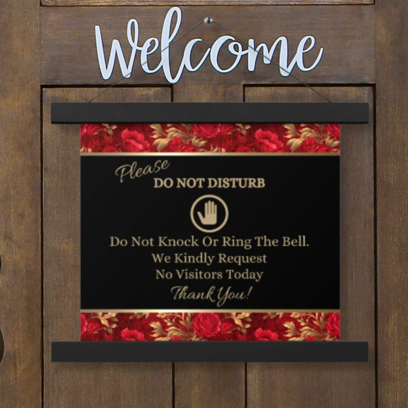 Do Not Disturb Sign #5 | Do Not Knock Sign | Do Not Ring Doorbell Sign ...