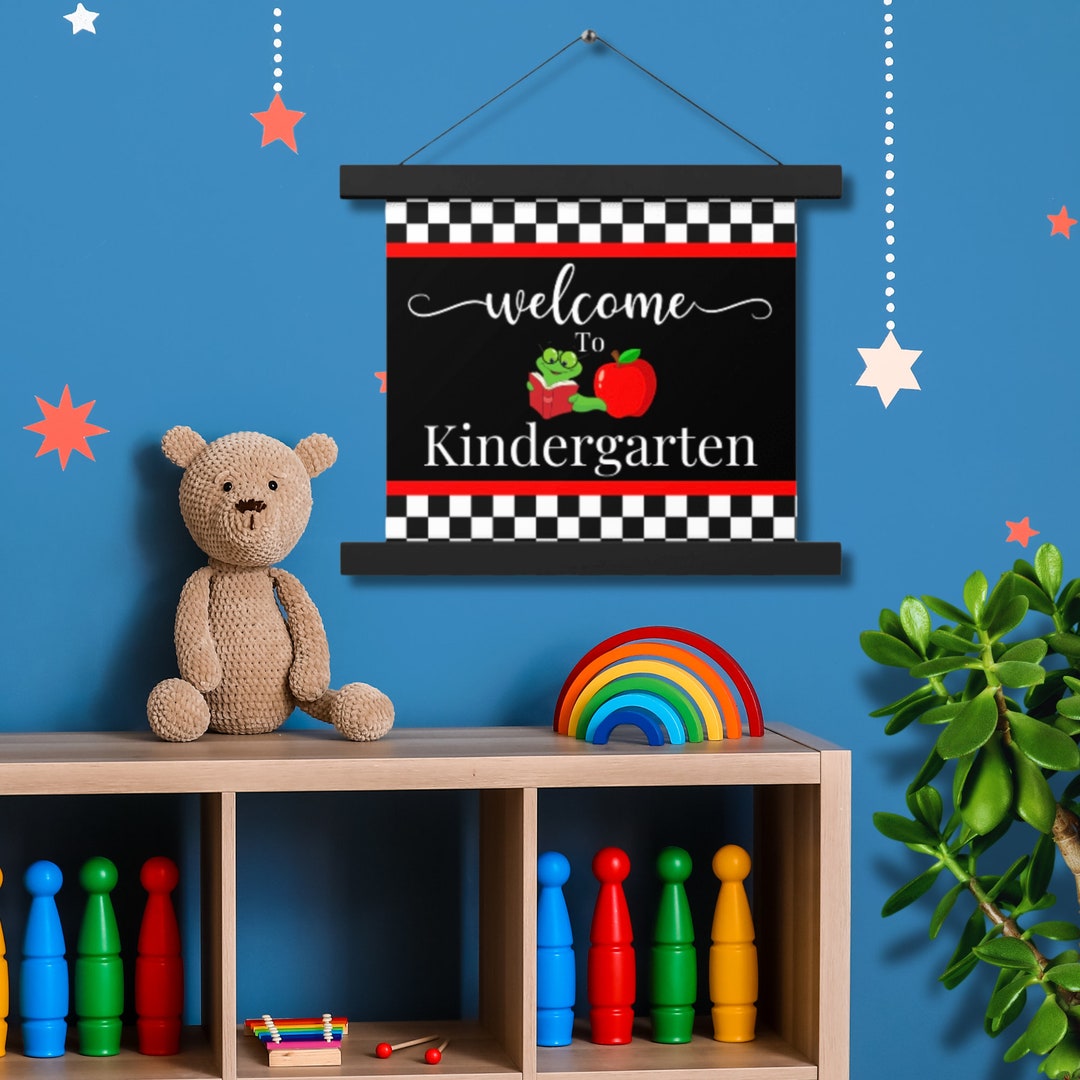 Welcome Kindergarten Sign | Welcome Classroom Sign | Welcome Back to ...