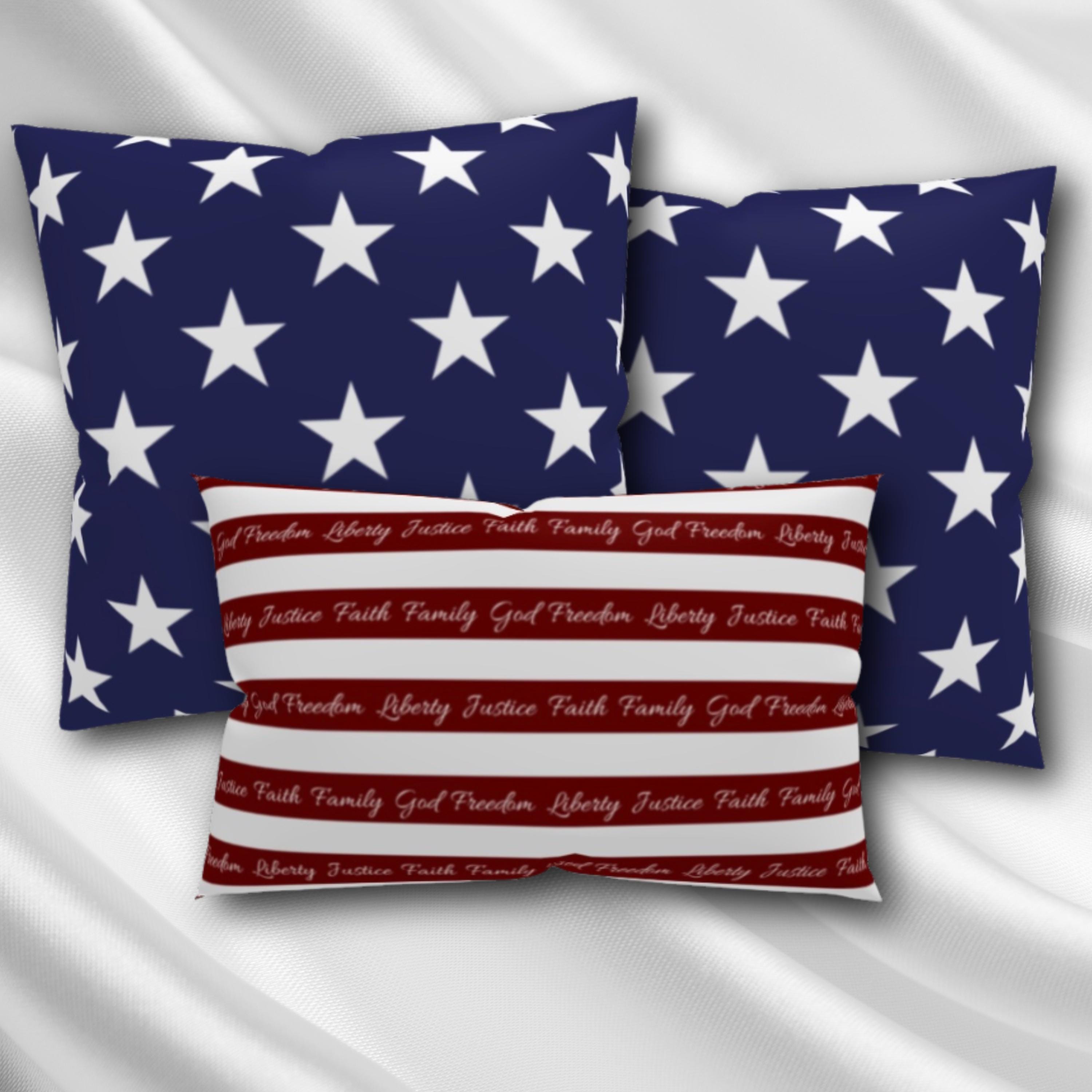 American Flag Pillow #2 | American Flag | American Star | Patriotic ...
