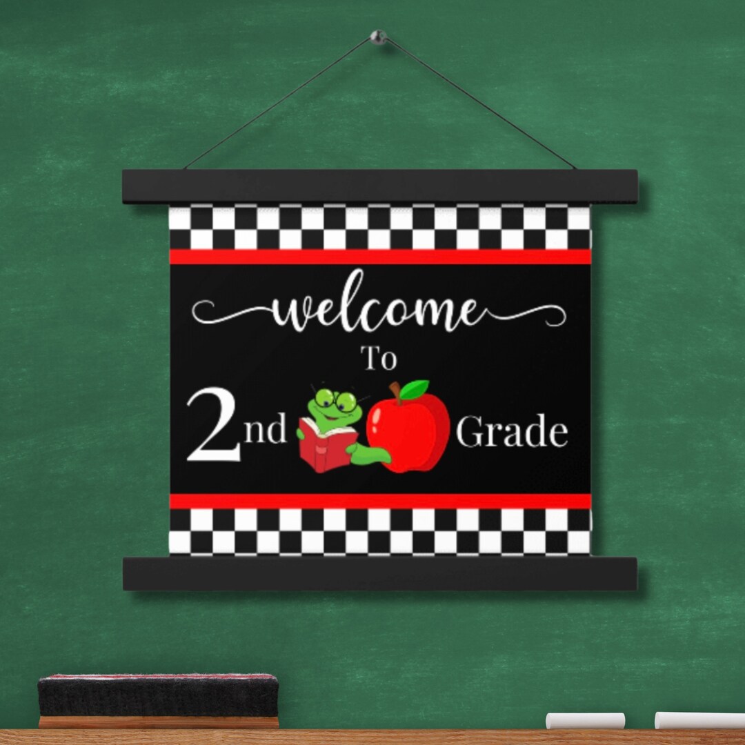 Welcome 2nd Grade Sign | Welcome Classroom Sign | Welcome Back to ...