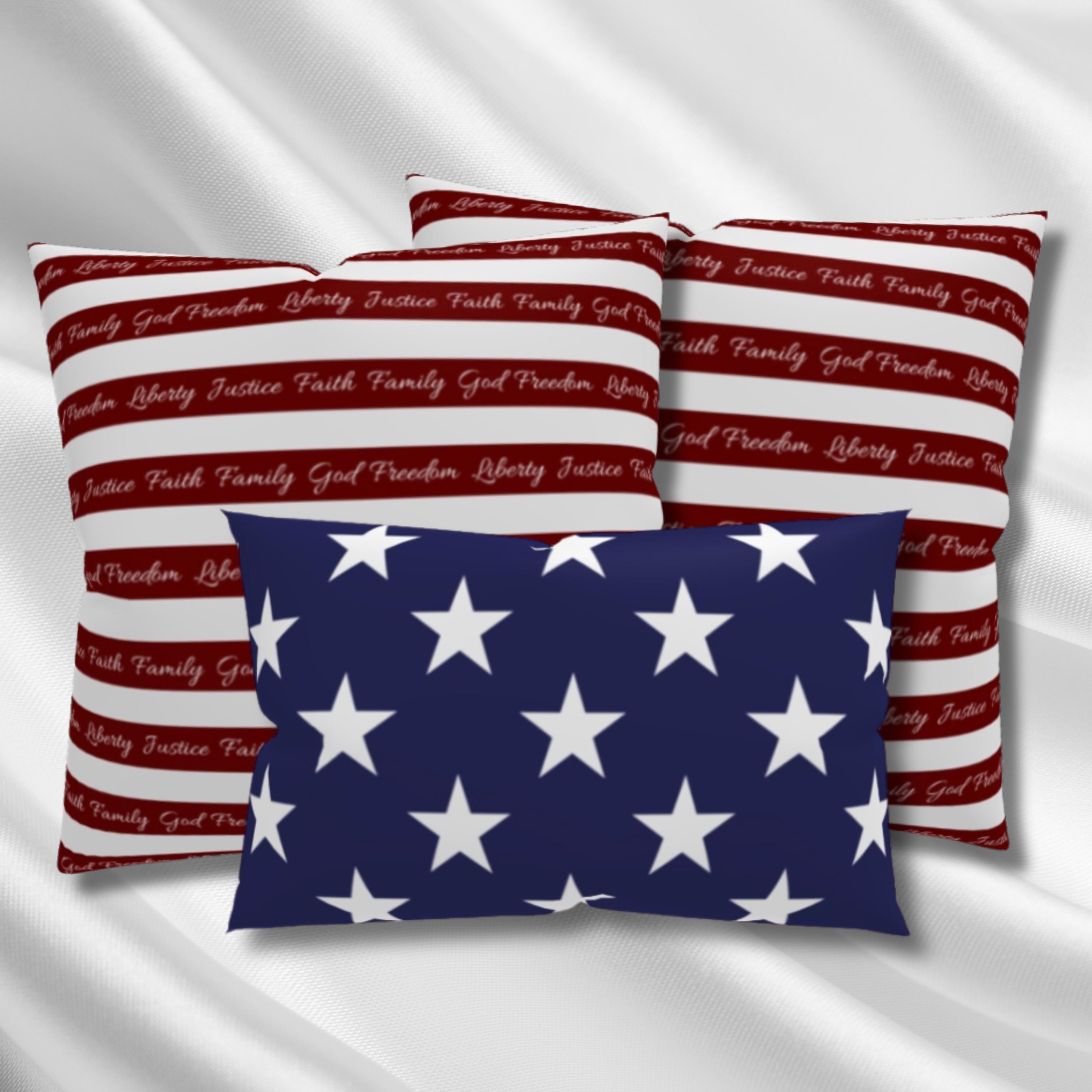 American Flag Pillow #2 | American Flag | American Star | Patriotic ...