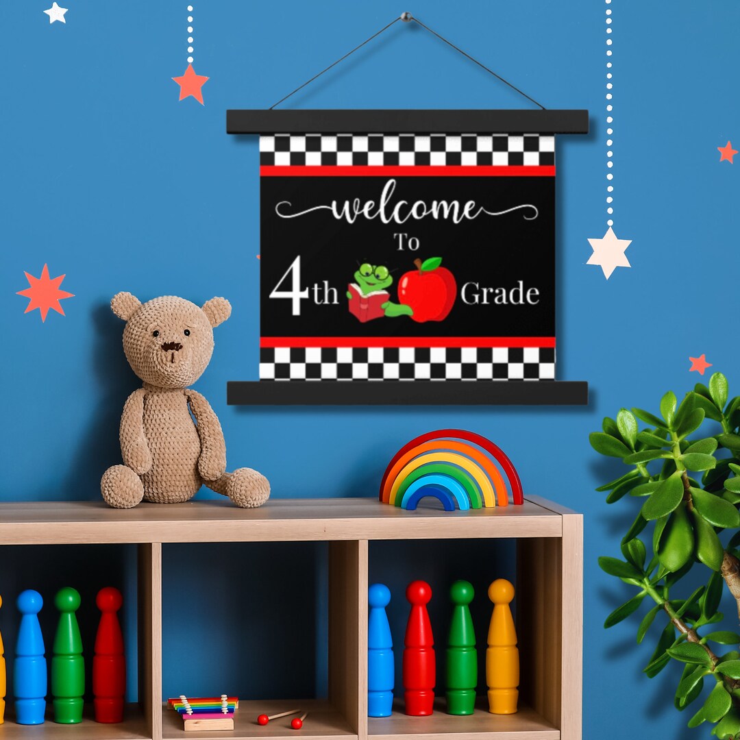 Welcome 4th Grade Sign | Welcome Classroom Sign | Welcome Back to ...
