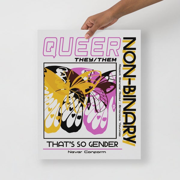 Non Binary Poster - Etsy