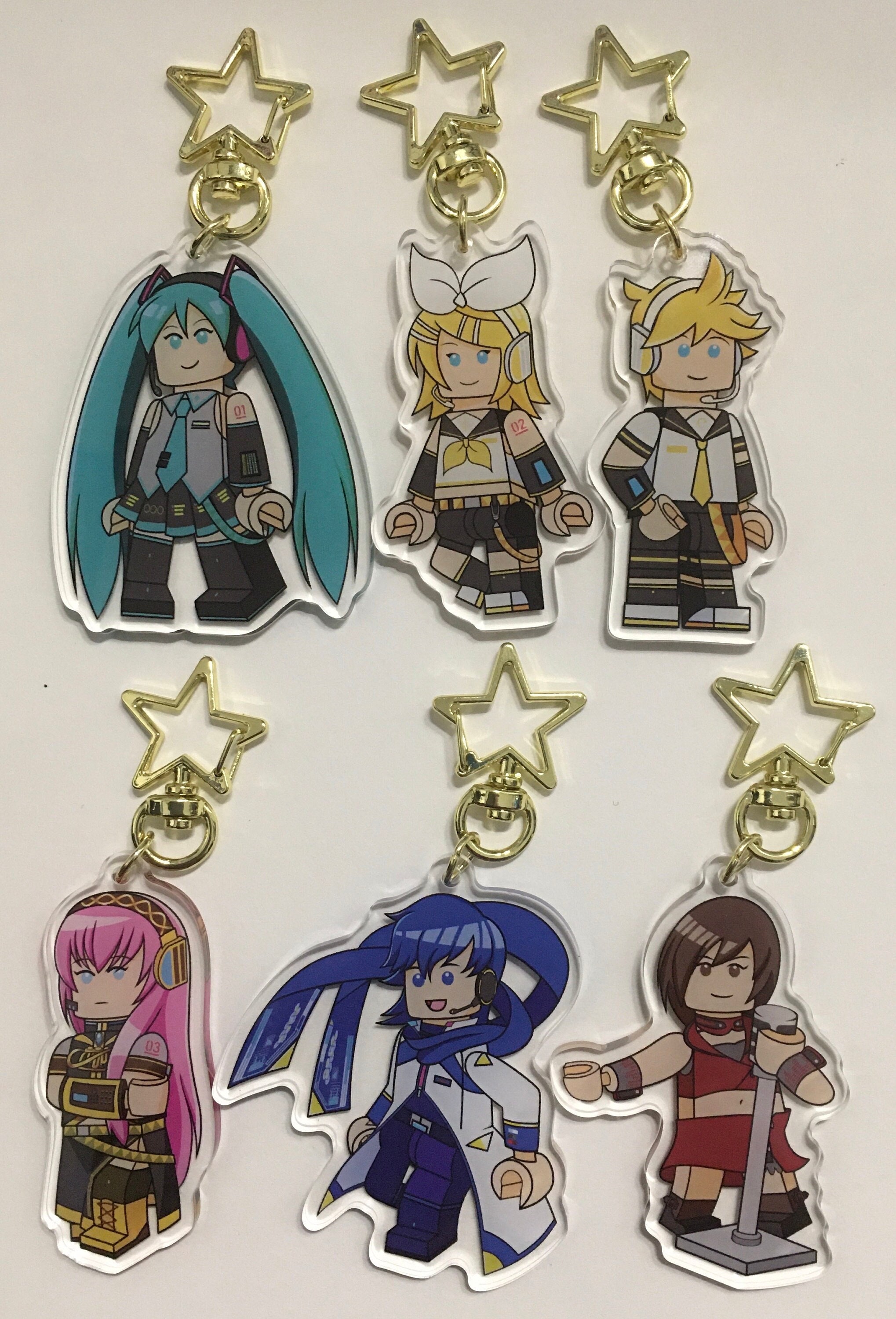 LEGO Vocaloid Hatsune Miku Rin Kagamine Len Kagamine Megurine Luka ...