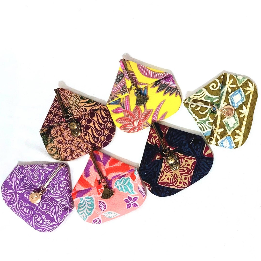 Indonesia Traditional Batik Origami Pouch - Etsy