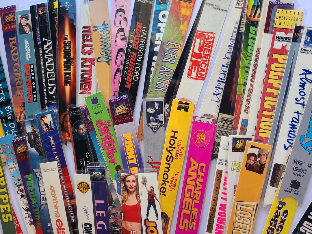 Retro VHS Bookmarks / 80s 90s and 00s Movies / Fun and Unique Bookmarks ...