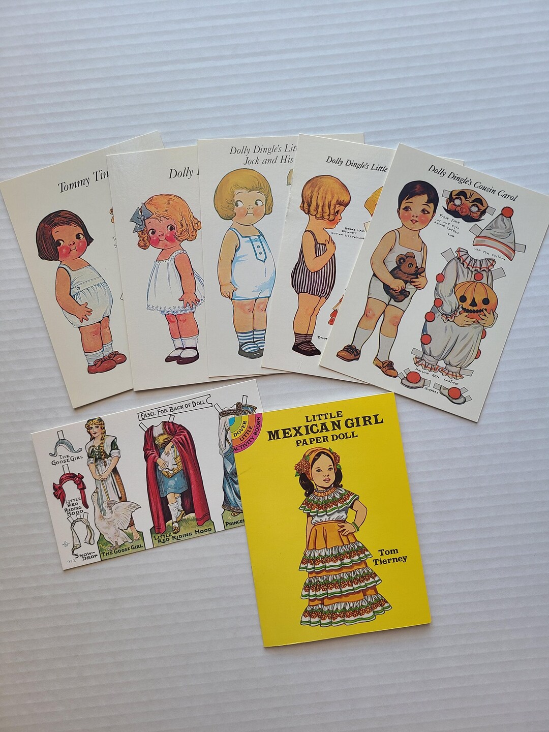 Dolly Dingle Paper Doll Postcards / Vintage Kitschy Postcard / the ...