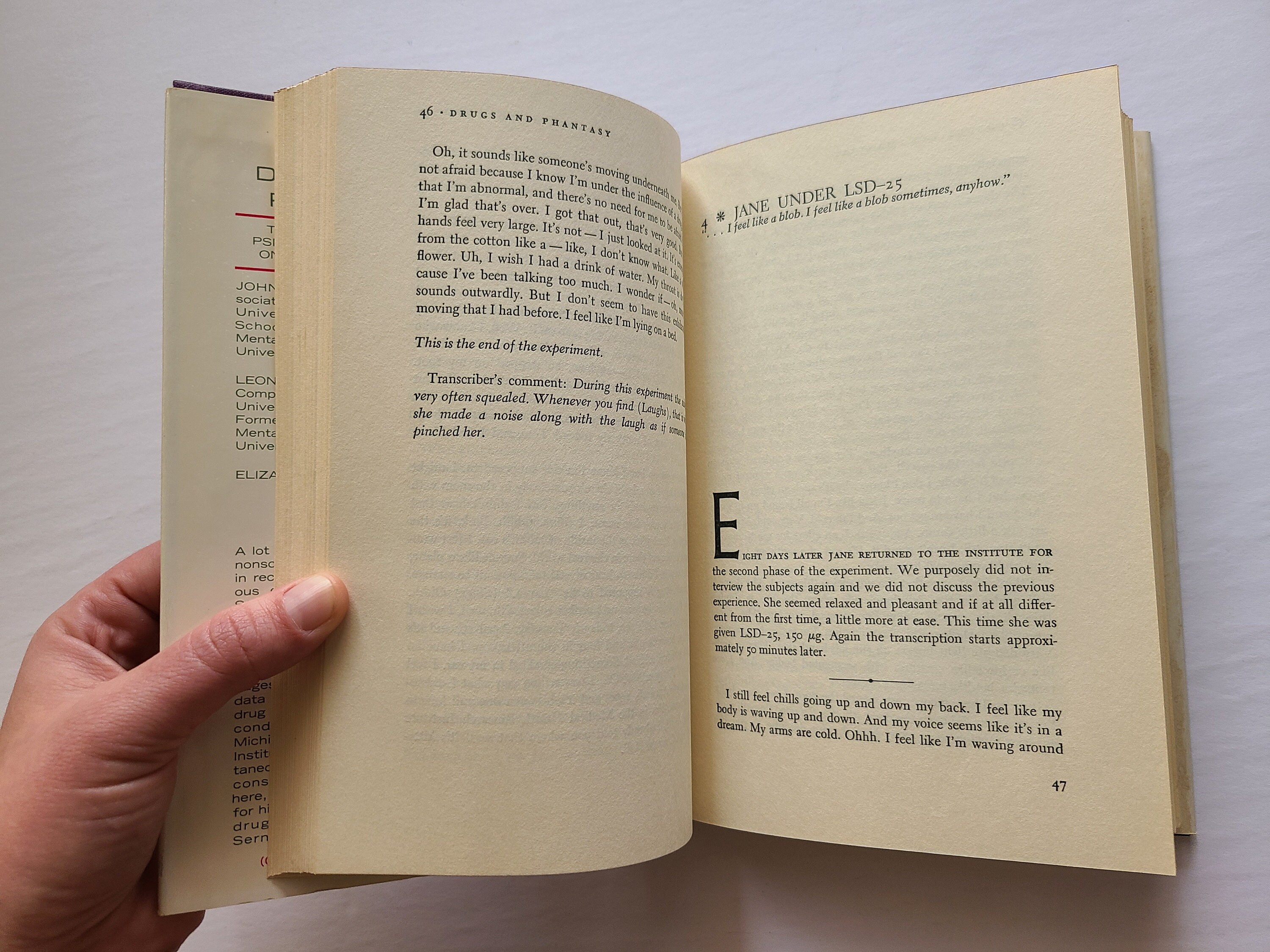 Drugs and Phantasy: the Effects of LSD Psilocybin and Sernyl - Etsy