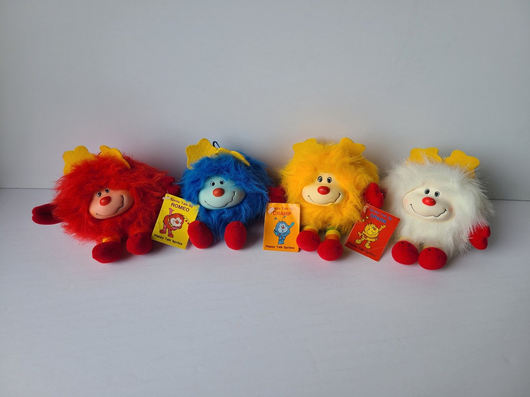Rainbow Brite Sprites, Set of 4 / Vintage Taco Bell Toys / Rainbow ...