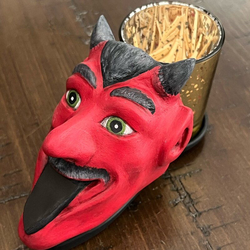 Paper Mache Devil - Etsy