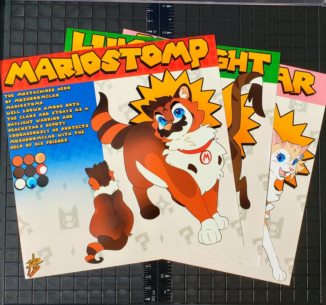 Mario Warriors Ref 8x8 Gloss Prints - Etsy