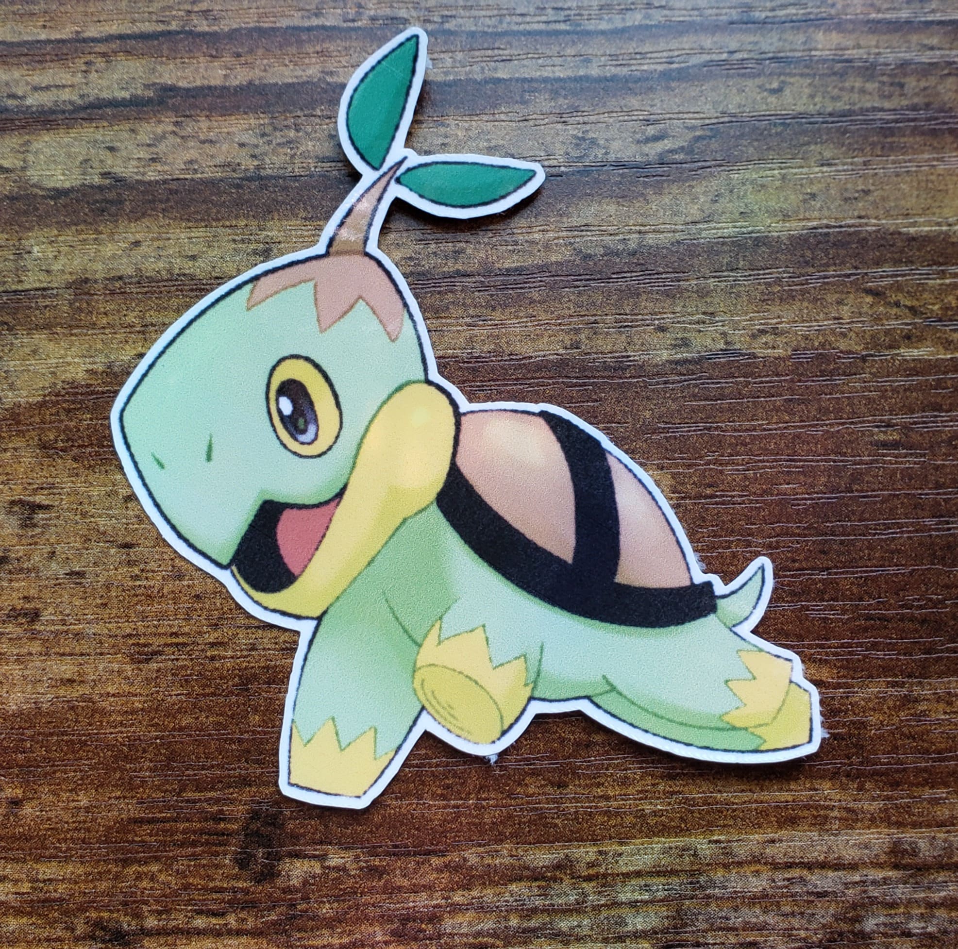 Sinnoh Starters Gen 4 Turtwig Piplup Chimchar Set of 3 Vinyl Laminated ...