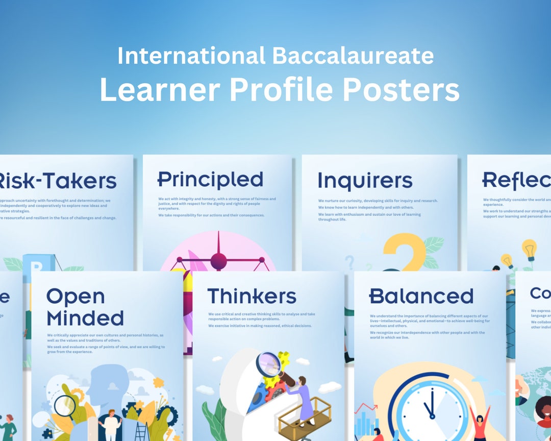 IB DP Learner Profile Printable Posters Classroom Posters IB Diploma International Baccalaureate ...